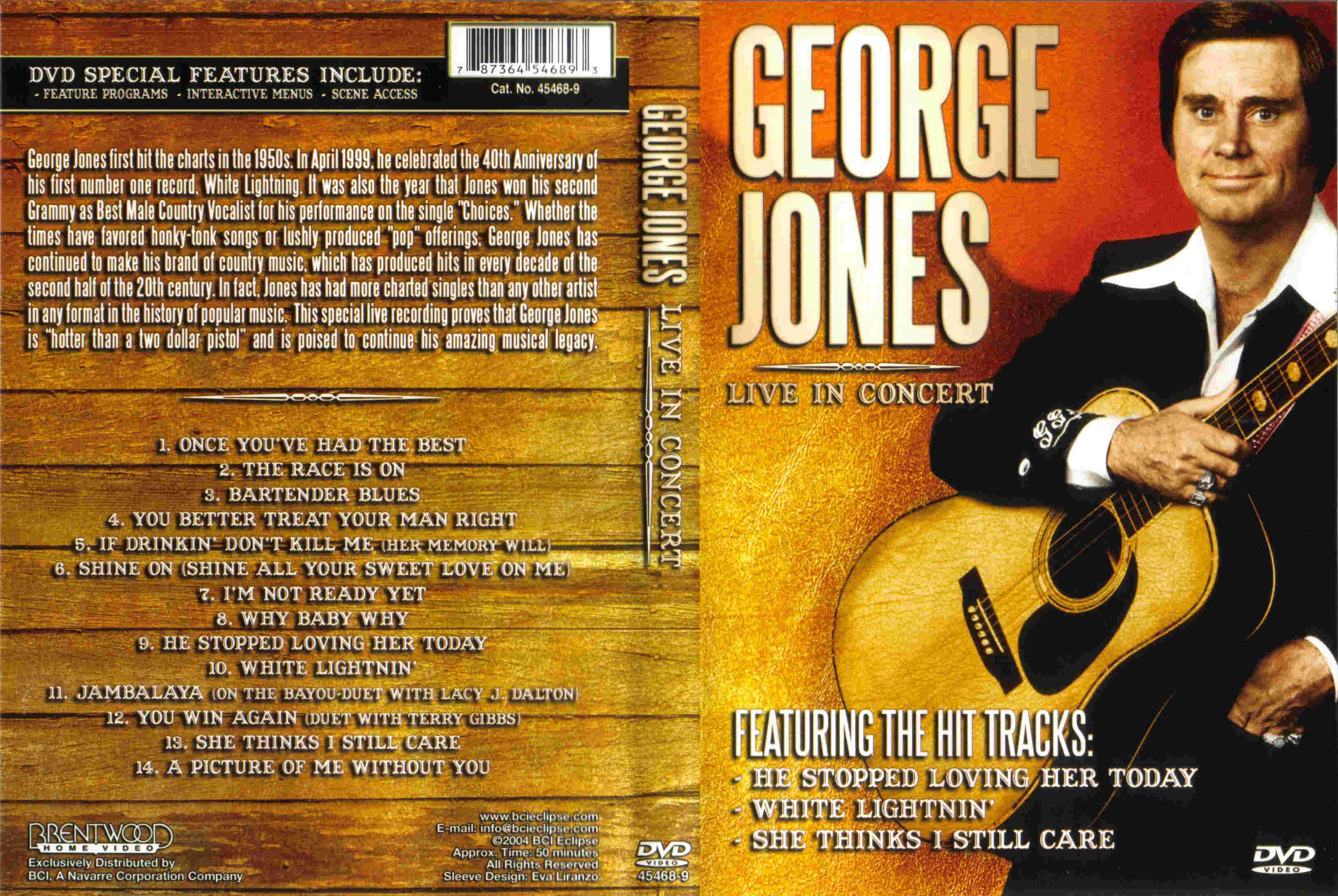 George Jones Live In Concert : Front | DVD Covers | Cover Century ...